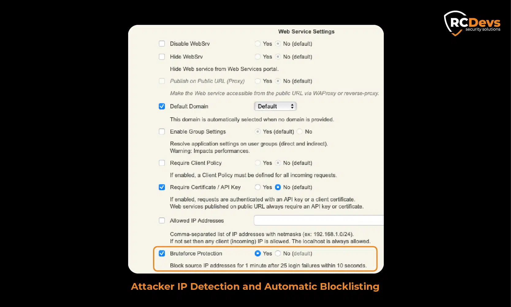 RCDevs' New Brute-Force Protection against DoS attacks - RCDevs Security